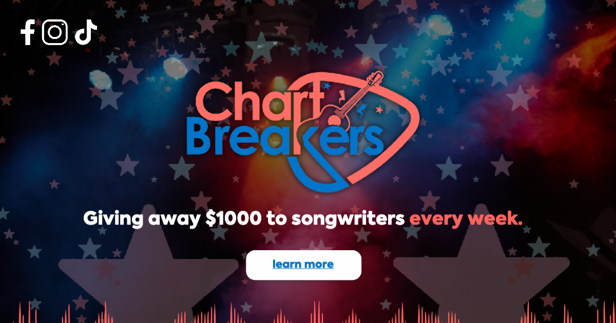 Chartbreakers is giving away $1000 to songwriters every week